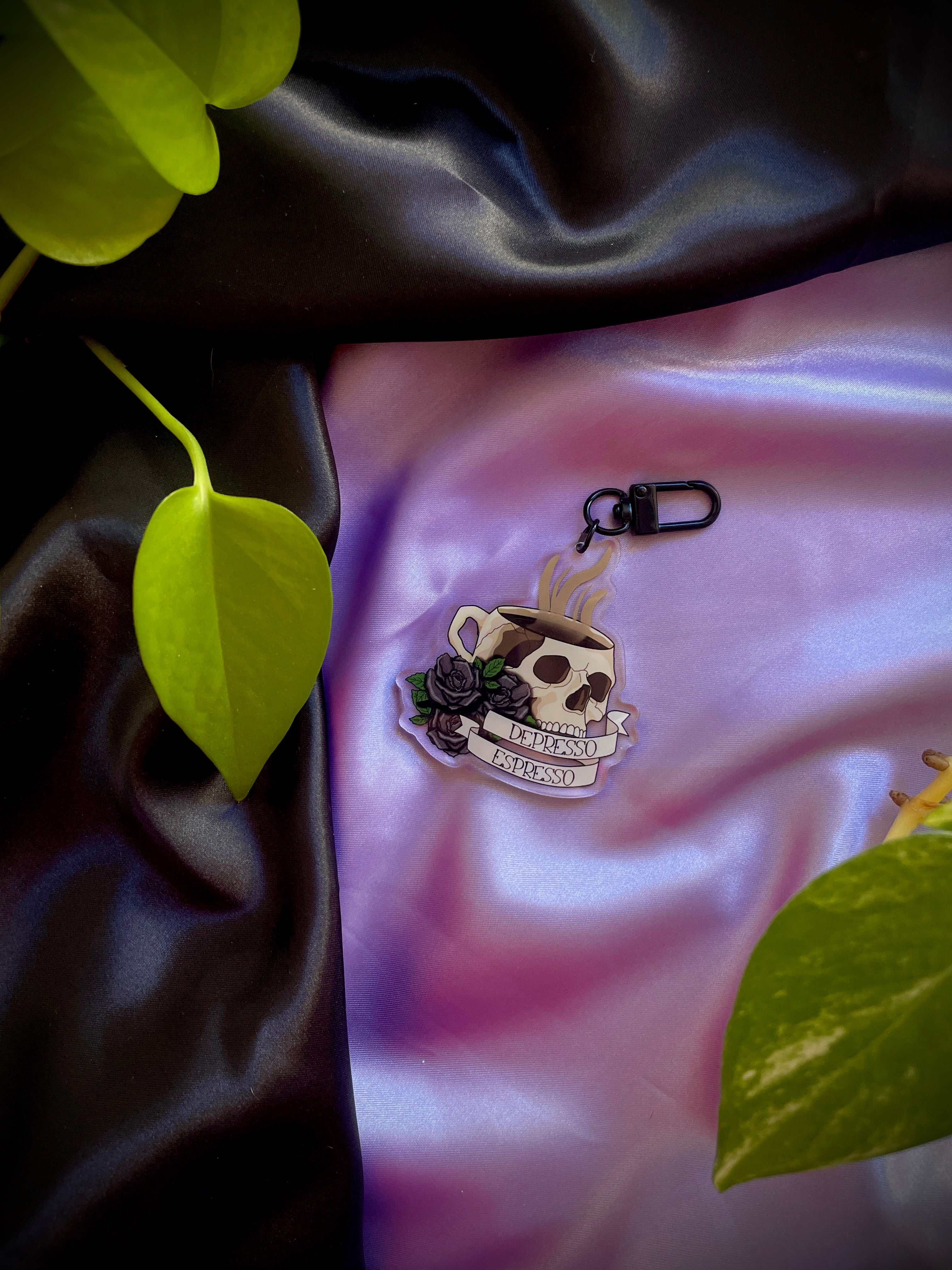 Depresso Espresso Acrylic Charm – Deathly Moon